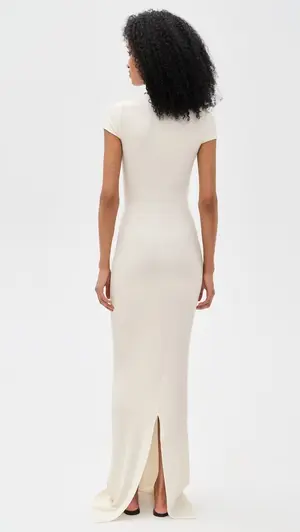 Eterne Cap-sleeve Maxi Dress