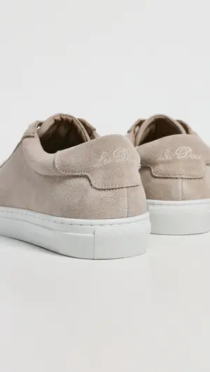 LES DEUX Suede Lace-up Sneakers - Light Sand