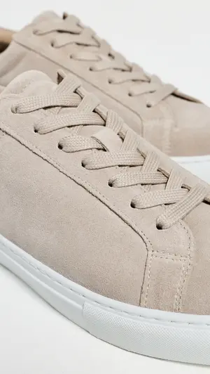 LES DEUX Suede Lace-up Sneakers - Light Sand