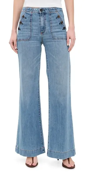 ASKK NY Brick House Wide Leg Jeans