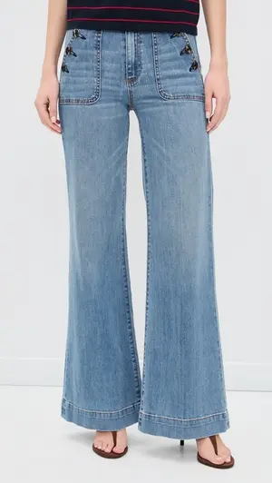 ASKK NY Brick House Wide Leg Jeans