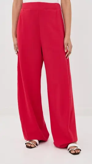 Tibi Lightweight Sweatshirting Winslow Pants - Red
