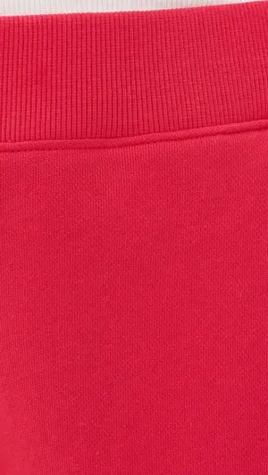 Tibi Lightweight Sweatshirting Wide Leg Pants - Red
