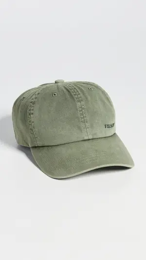 Filson Washed Low-profile Logger Cap - Washed Olive