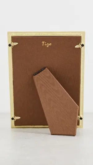 TIZO DESIGN Enameled Frame With Gold-tone Trim