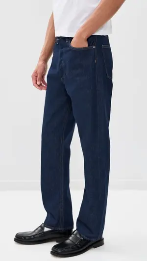 AGOLDE 90s Relaxed" Straight Leg Jeans - Rinse
