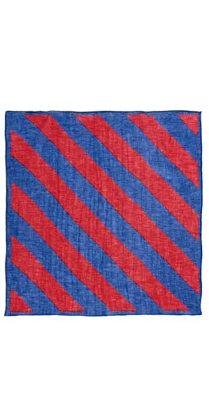 Polo Ralph Lauren Rugby Bandana Stripe Scarf - Red/blue