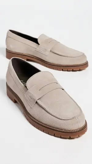 LES DEUX Taylor Suede Loafers