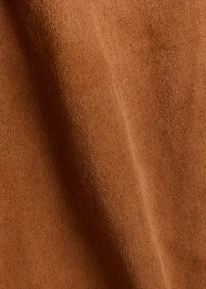 Stouls Stretch-suede T-shirt - Tan
