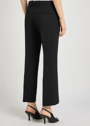 TOTEME Bootcut Cropped Twill Trousers