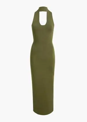 Khaite Mahi Dress Olive
