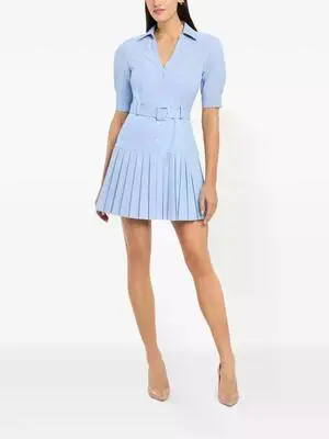 Cinq À Sept Moriah Pleated Mini Dress - Blue