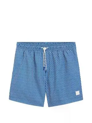 BOSS Printed Swim Shorts - Blue