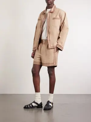 BODE Canteen Cotton-twill Overshirt - Neutrals