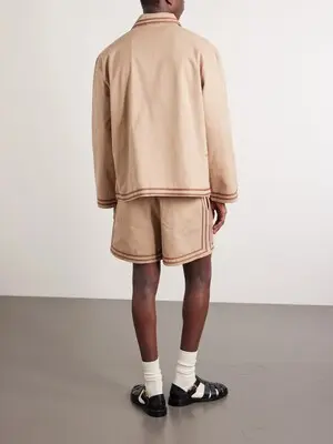 BODE Canteen Cotton-twill Overshirt - Neutrals