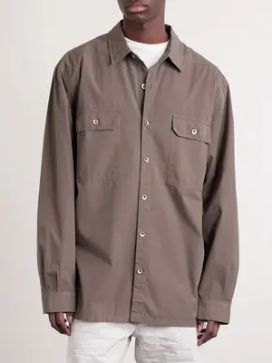 Rick Owens Jumbo Cotton-ripstop Shirt - Brown