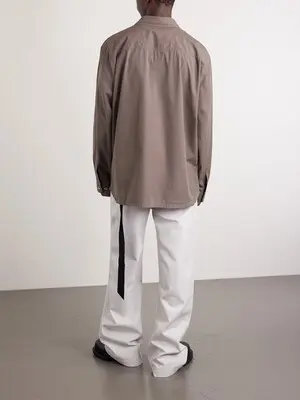 Rick Owens Jumbo Cotton-ripstop Shirt - Brown