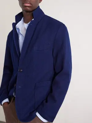 Blue Blue Japan Sashiko Cotton-piqué Blazer