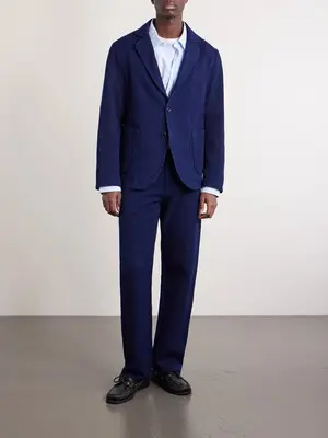 Blue Blue Japan Sashiko Cotton-piqué Blazer