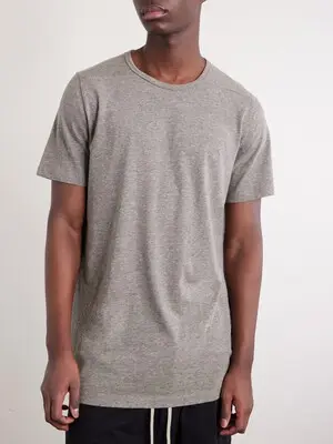Rick Owens Level Slim-fit Cotton-jersey T-shirt - Gray