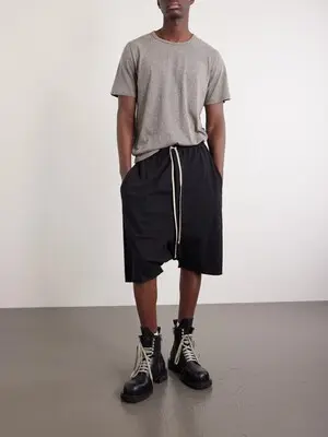 Rick Owens Straight-leg Cotton-jersey Shorts