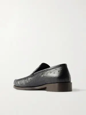 Acne Studios Boafer Embellished Leather Loafers