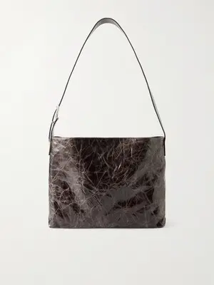 A KIND OF GUISE Ukanda Crinkled Leather Tote - Brown