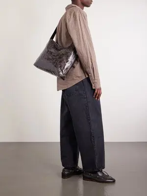 A KIND OF GUISE Crinkled Leather Tote