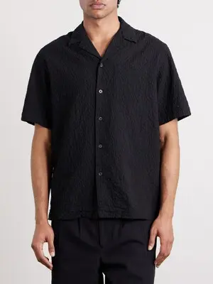 Altea Hadley Seersucker Cotton Shirt