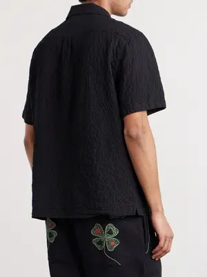 Altea Hadley Seersucker Cotton Shirt