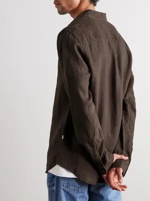 Nn07 Enzo 5708 Linen Shirt - Brown
