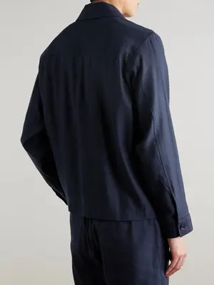 Nn07 Alban 1808 Jacket - Blue