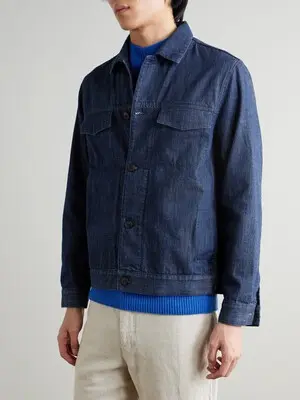 Sunspel Denim Jacket - Blue