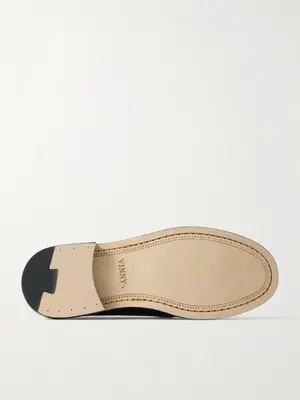 VINNY'S Yardee Lizard-effect Leather Penny Loafers