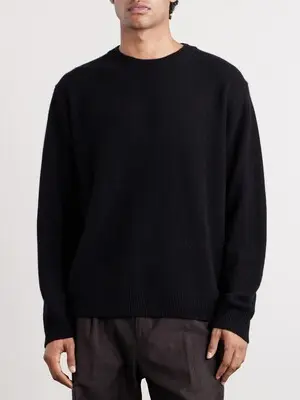 THE ELDER STATESMAN Cashmere Pullover - Black