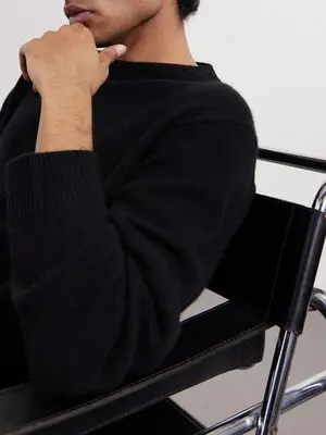 THE ELDER STATESMAN Cashmere Pullover - Black
