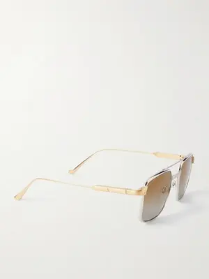 Cartier Santos Aviator-style Sunglasses - Silver