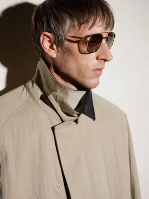 Cartier Santos Aviator-style Sunglasses - Silver