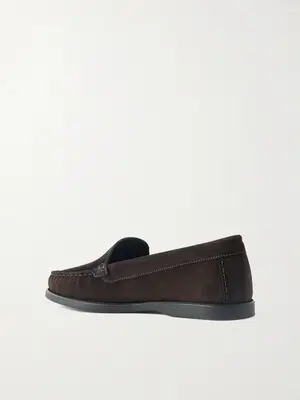 SAMAN AMEL City Suede Loafers - Brown