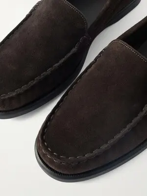 SAMAN AMEL City Suede Loafers - Brown