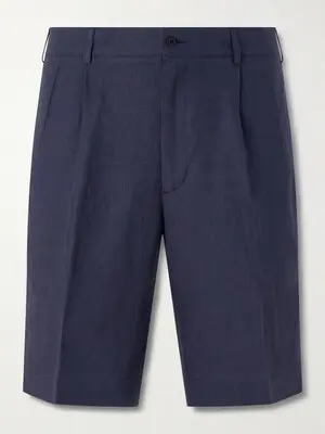 Rubinacci Straight-leg Linen Shorts
