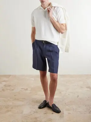 Rubinacci Straight-leg Linen Shorts