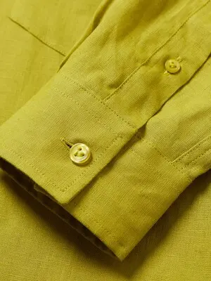 Vilebrequin Caroubis Linen Shirt - Green