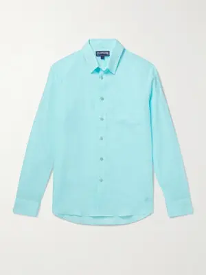Vilebrequin Caroubis Linen Shirt - Blue