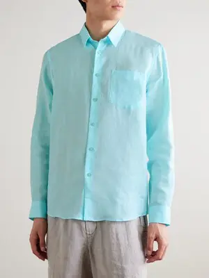 Vilebrequin Caroubis Linen Shirt - Blue