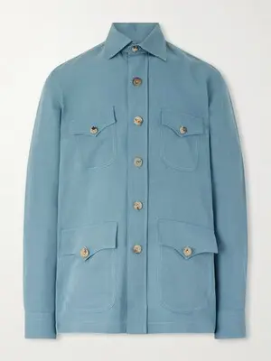 Rubinacci Safari Overshirt - Blue