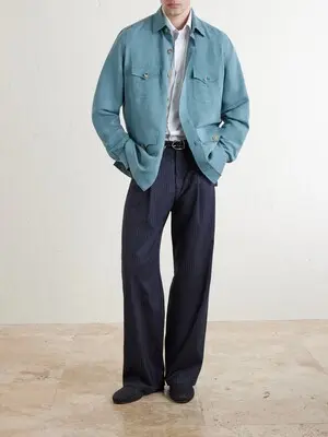Rubinacci Safari Overshirt - Blue