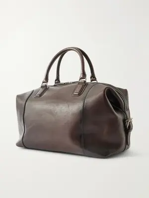 Officine Creative Full-grain Leather Weekend Bag