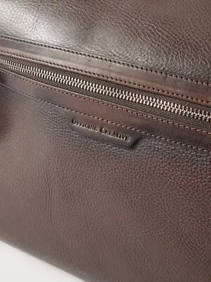 Officine Creative Full-grain Leather Weekend Bag