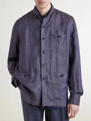 Rubinacci Safari Linen Jacket